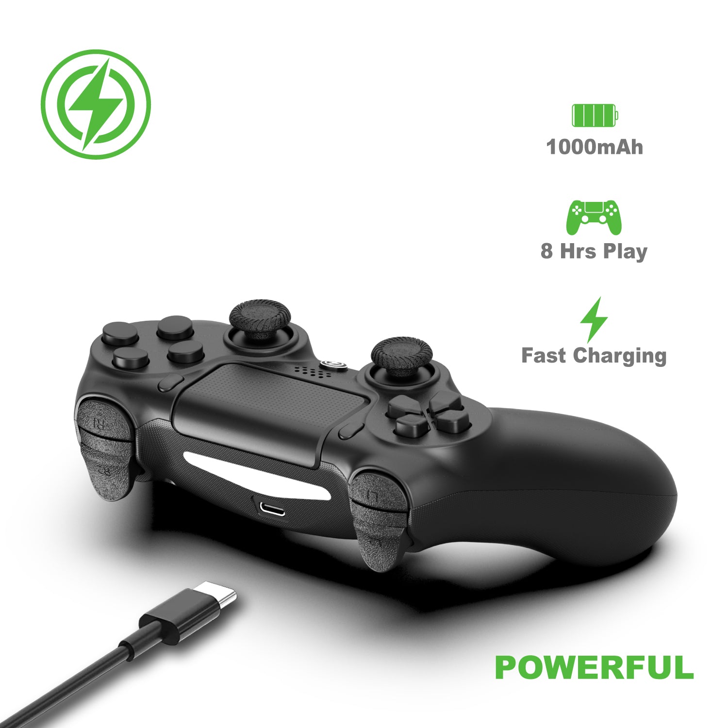 Sonicon PS4 Wireless Controller Plus Edition, No Drift Hall Effect Sen ...